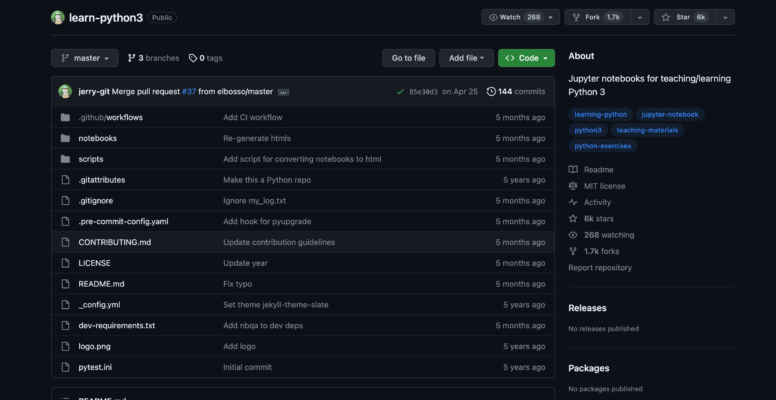 Top 10 Github Repo for learning Python - Gael Hirwa
